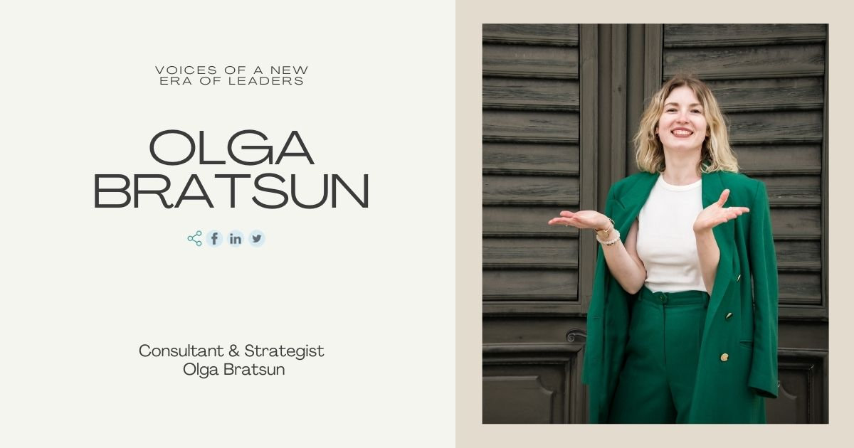 Olga Bratsun as a voice for a new era of leaders