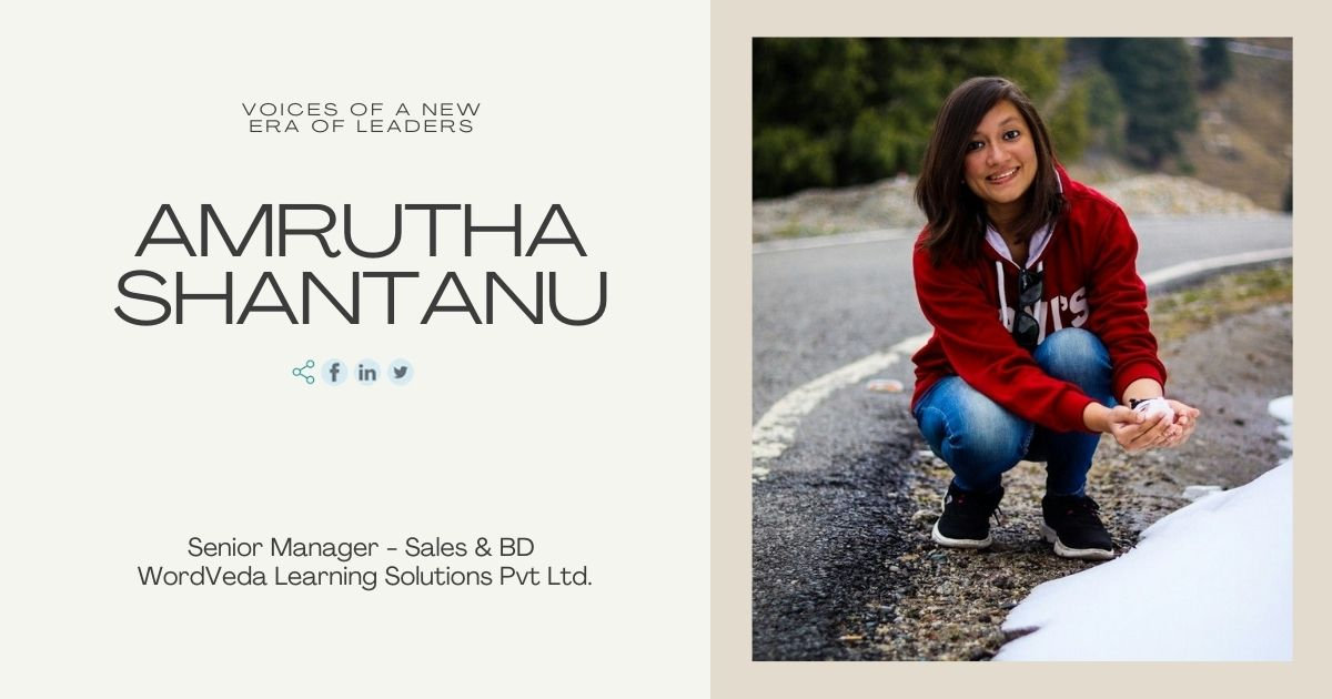 Amrutha Shantanu as a voice for a new era of leaders