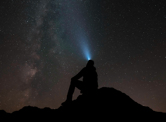 looking into deep space