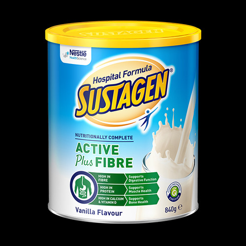 Sustagen Hospital Formula Vanilla Active + Fibre 840g | Australian Luxuries