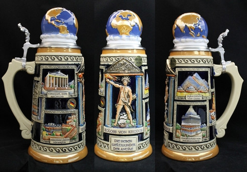 Seven Wonders of the Ancient World Stein | Steincenter.com
