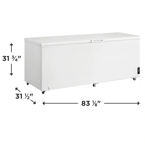 Frigidaire® FFCL2542AW 25.0 cu ft Garage Ready Chest Freezer | Miller ...