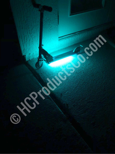 Remote Controlled Double Strip LED Light Kit For Scooters 20 Colors ...