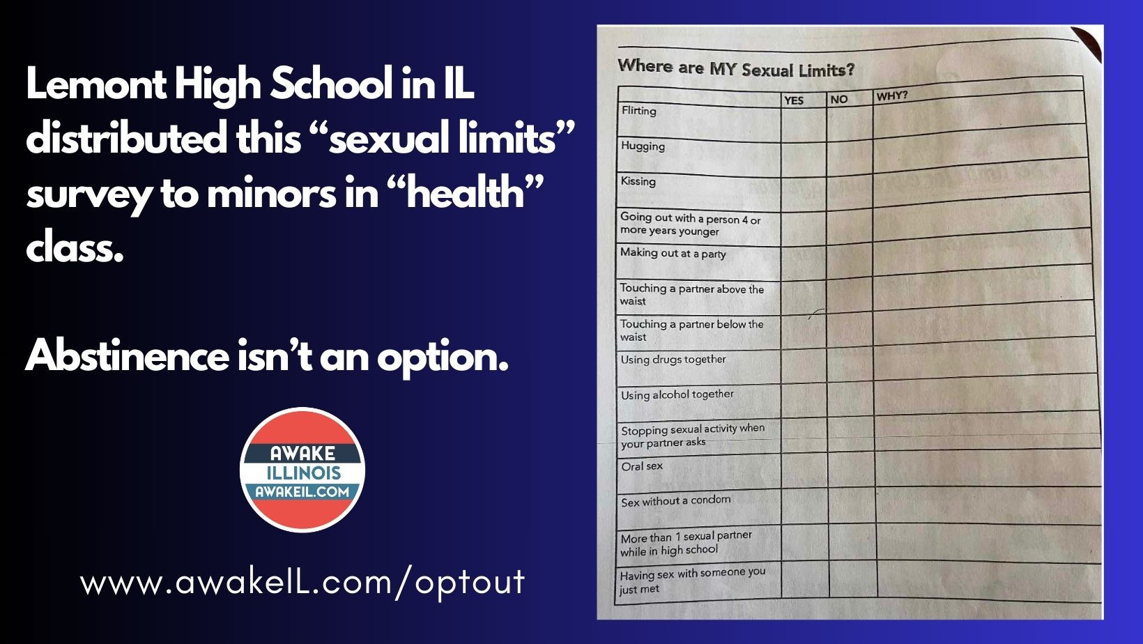 Lemont High School Sex Sheet