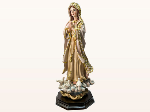 VIRGEN de FÁTIMA - ALABASTRO - 60 cm aprox | CASA DE ANDA