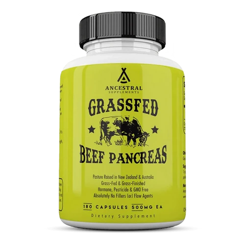 (AS) Beef Pancreas | Підшлункова залоза 180 Capsules | BioPlusStore