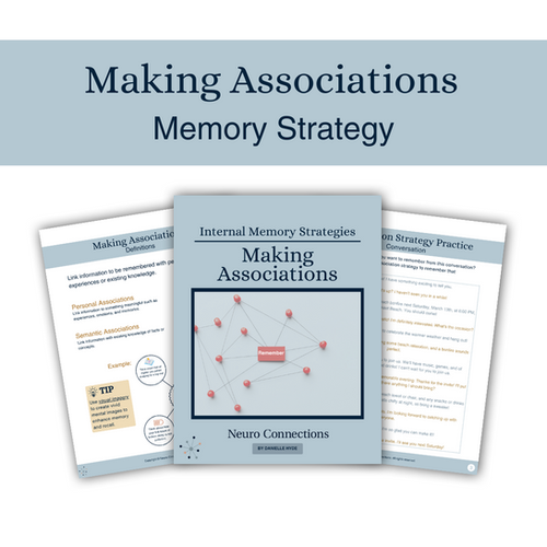 Internal Memory Strategies: Making Associations | Neuro Connections