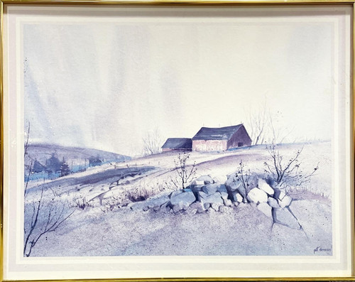 Large Framed Print of Watercolour Artwork by Pat Denman | Mysite