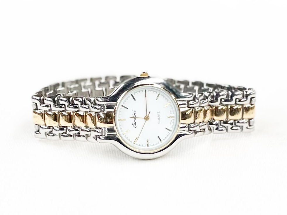 Vintage Japanese Movement Silver & Gold Colour Cardini Ladies Watch ...