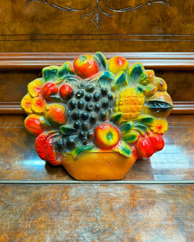 Decorative Vintage Ceramic Fruit Platter Wall Plaque | Mysite