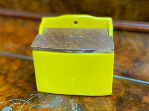 Wall Hanging Bright Vintage Retro Tea Caddy Tin/Dispenser from C.1970s ...