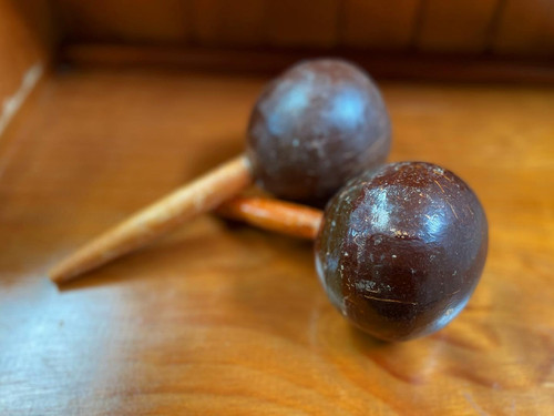 Vintage Set of Two Coconut Percussion Maraca Shakers | Mysite