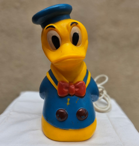 Table Lamp: ‘Donald Duck' Rubber Night Light, Walt Disney Productions ...