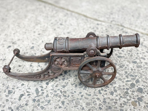 Rare Antique Collectible Decorative Cast Iron Cannon Model by Andrew ...