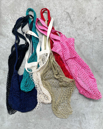 Various Size and Colour Reusable Net Cotton String Shopping Bags | Mysite