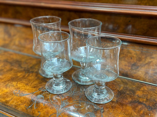 Vintage 4-Piece Liquor/Wine Footed Glassware Set from C.1990s | Mysite