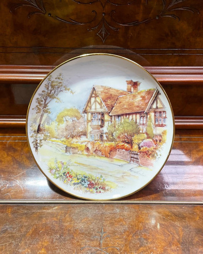 Vintage Decorative English Fine Porcelain Plate signed by Marisa 1995 ...