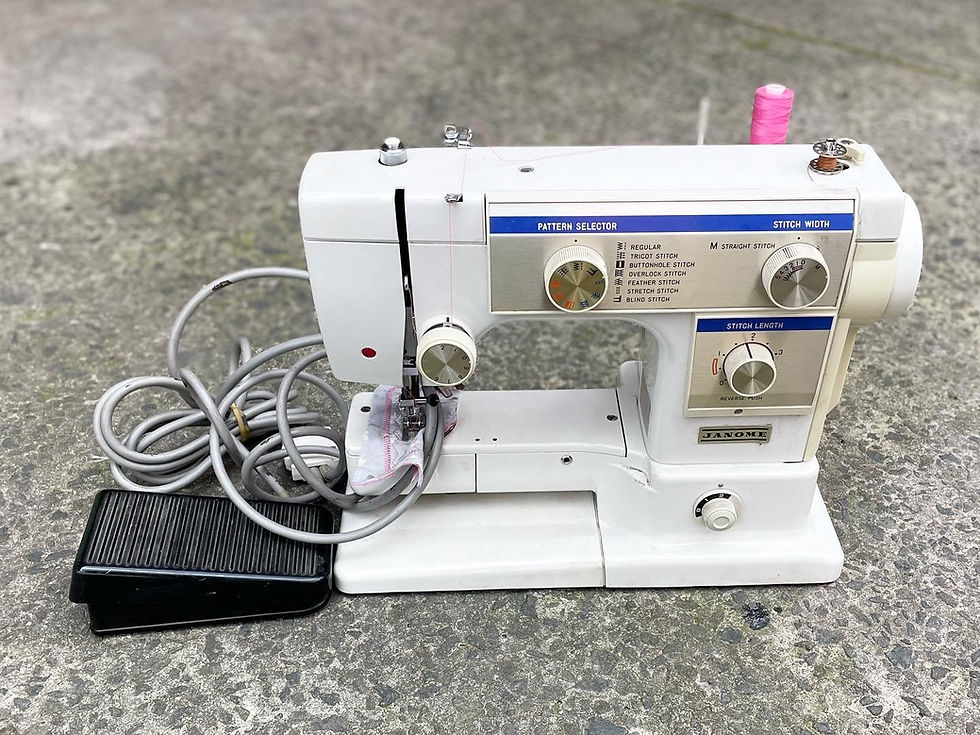Vintage C.1970s Janome No. 611000835 Sewing Machine with Case (Japan ...