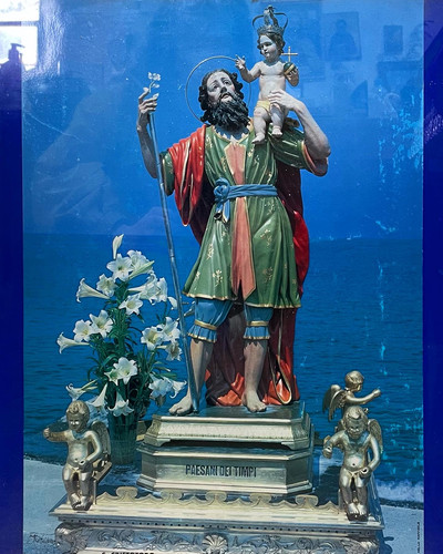 Framed Catholic Saint Christopher and Baby Jesus Print | Mysite