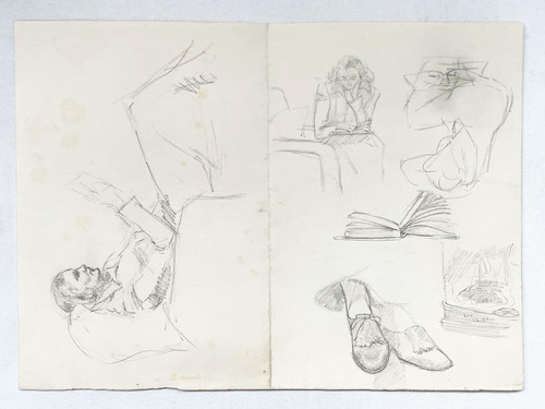 C.1960s Pencil Drawings by Unknown Australian Artist | Mysite