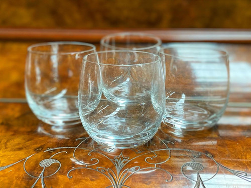 Elegant Set of 4 Lead Free 330ml Crystal Whisky Glasses by Belle Amara ...