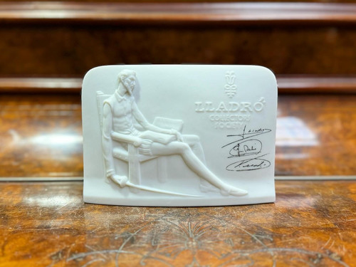 Signed Original Lladró Biscuit Porcelain 1985 Bas Relief Don Quixote ...