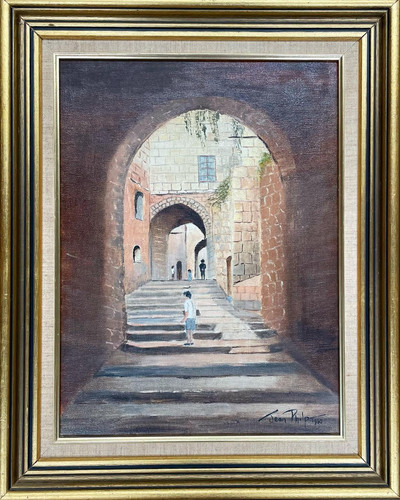Original Framed “The Old City - Jerusalem” Artwork from 1980s by Jean ...