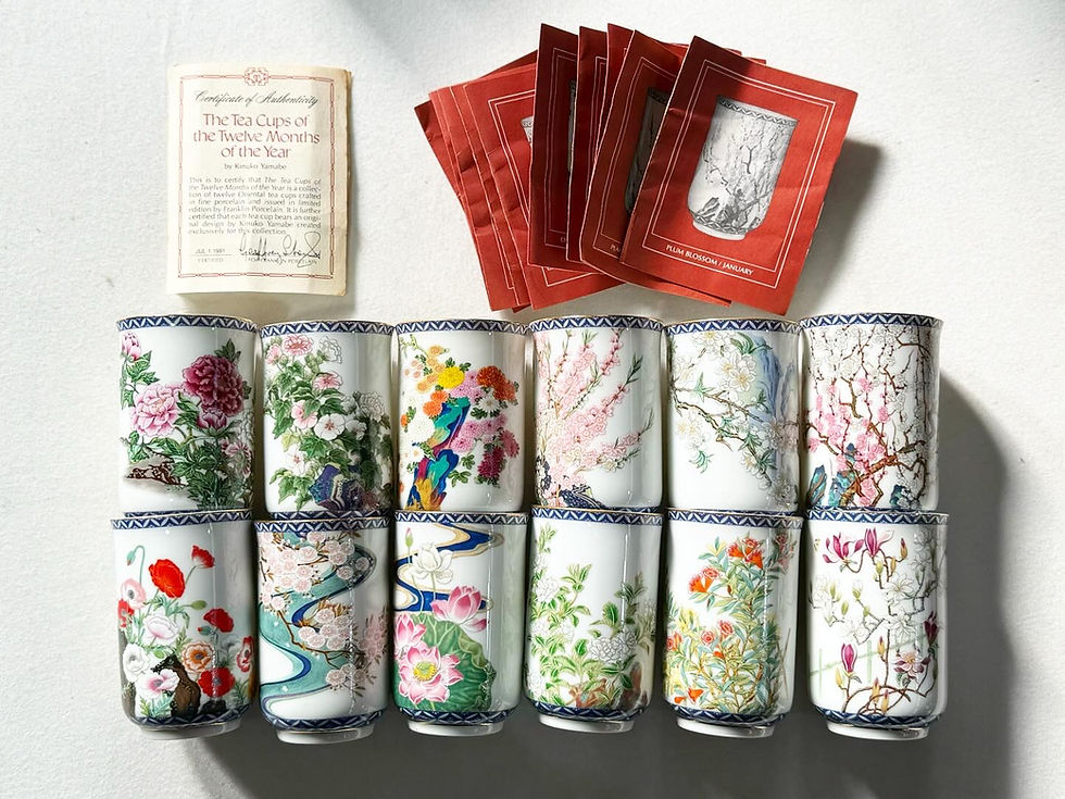 The Tea Cups of the Twelve Months of the Year by Kinuko Yamabe (Japan ...