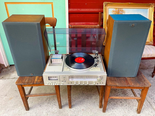 Vintage Sharp Model SG-221X Stereo System with Two Speakers (Belgium ...
