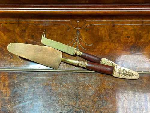 Vintage Two Piece Cake Flatware Cutlery Set by Samran Thailand Co. Ltd ...