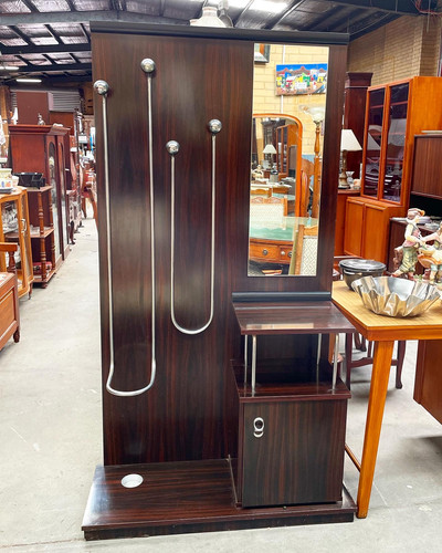 Vintage Veneered Hall Stand from C.1970s-80s in Good Condition | Mysite
