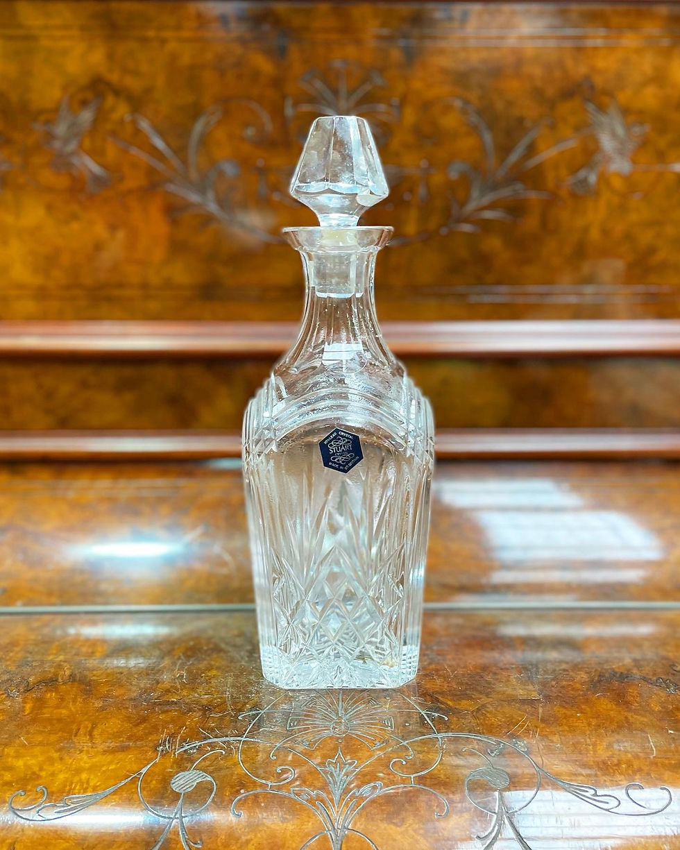 Heavy 30% Lead Crystal Stuart Glass Decanter/Carafe (England) | Mysite