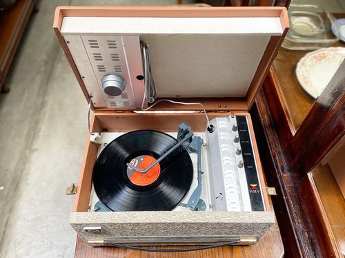 HMV Portable 4-Speed Automatic Electrogram with Valve Amplifier & Carry ...