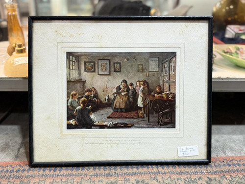 Framed Print of Frederick George Cotman’s Artwork “The Dame School ...