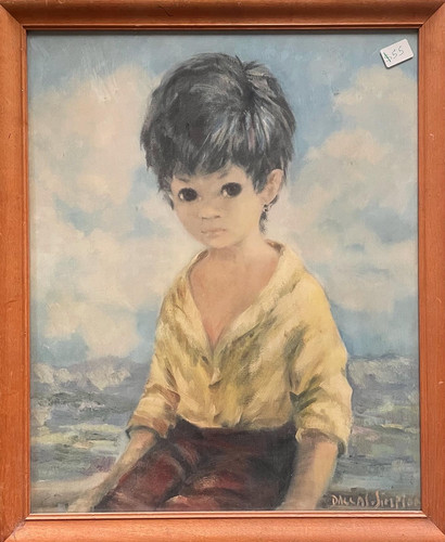 A print of C. 1960’s Kitsch Artwork Signed by Audrey Dallas-Simpson ...