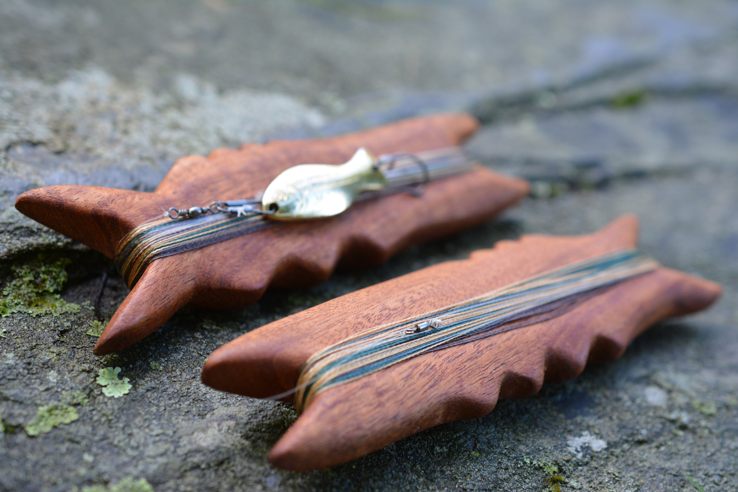 Carving the Fish Shaped Fishing Handline