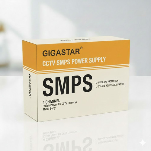 GIGASTAR CCTV SMPS Power Supply 4 Channel | Stable Power for CCTV ...