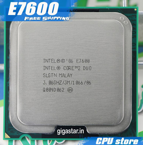 Intel Core 2 Duo E7600 3.1 GHz LGA 775 Socket Processor (Silver) | GIGASTAR