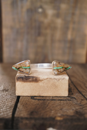 The Pathway Cuff ~ Royston Ribbon Turquoise | The Wild Path