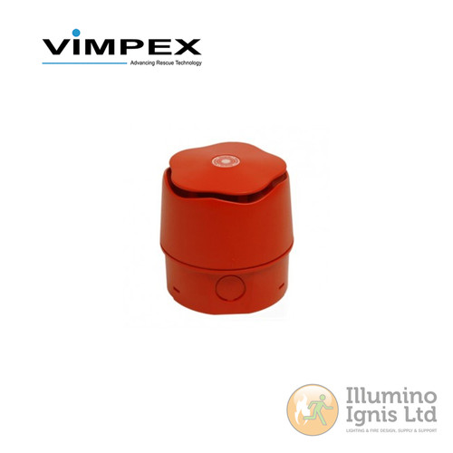 Banshee Excel Sounder Deep Base - Red IP66 | 903CHA6A0 | Illumino Ignis Ltd