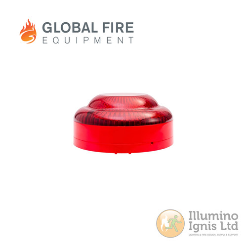 VALKYRIE Addressable Wall Mount Beacon, Red | VALKYRIE-AB | Illumino ...