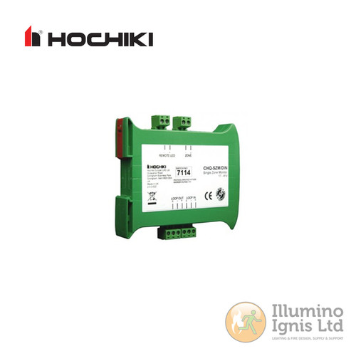 Single Zone Monitor With Isolator | CHQ-SZM2-DIN(SCI) | Illumino Ignis Ltd