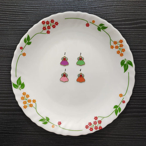 Princess Frock Charm | Enamel Charms India