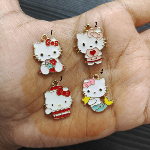 Big Hello Kitty Girly Charm | Enamel Charms India