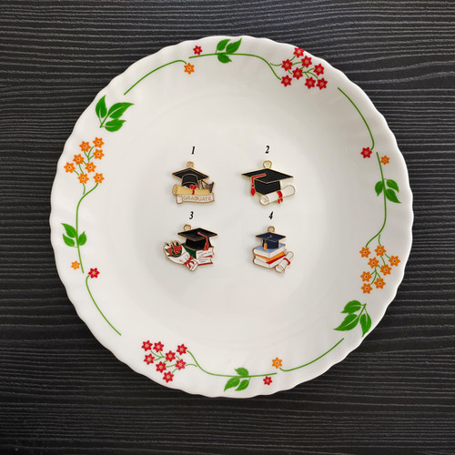 Graduation Cap Charm | Enamel Charms India