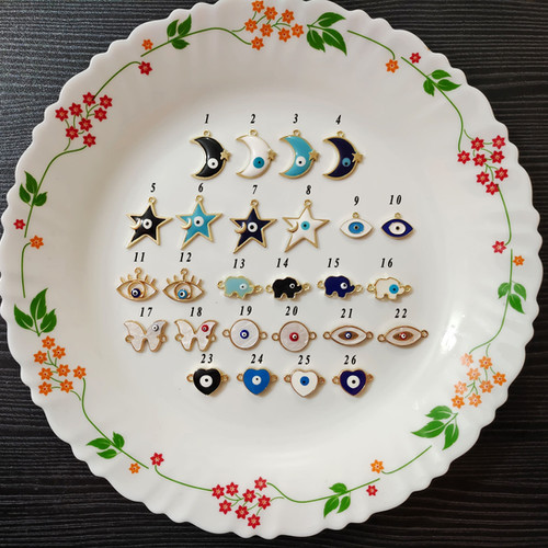 Evil Eye Charm (Set B) | Enamel Charms India