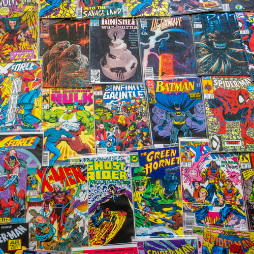 Comic Book Collage sm Wooden Puzzle | IAC Laser Engraving