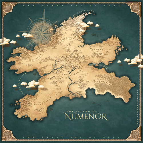 Map of Numenor Wooden Puzzle! | IAC Laser Engraving