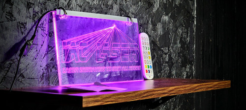 Custom LED Acrylic Sign (Large) | IAC Laser Engraving