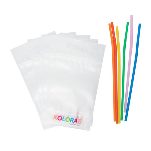 KOLORAE Reusable Drink Pouches 6 Count | blueoco